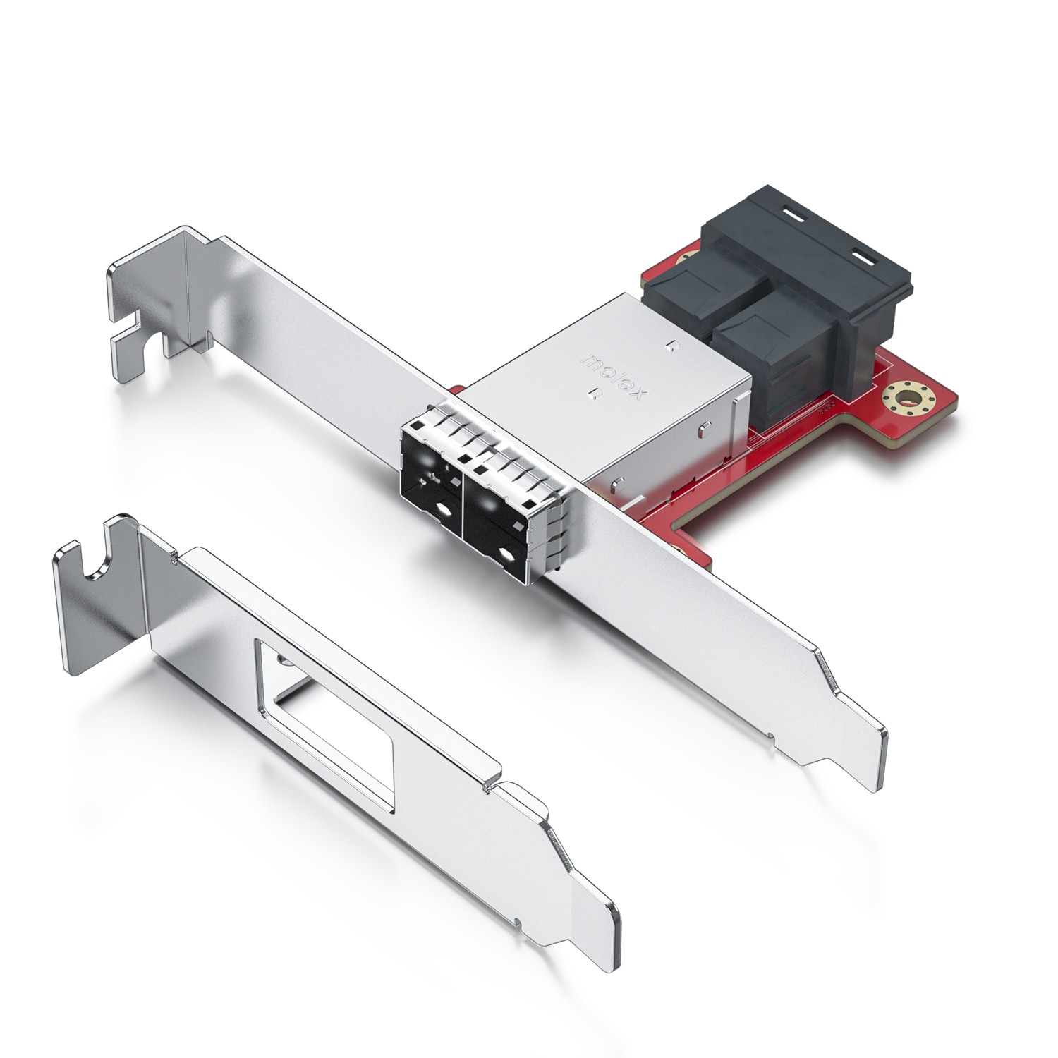 Mini SAS Adapter Dual SFF-8643 to Dual SFF-8644 Adapter